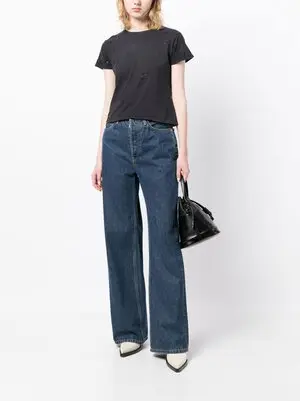 Cynthia Rowley Punch-hole Detailing T-shirt