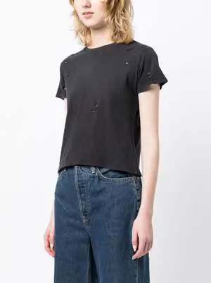 Cynthia Rowley Punch-hole Detailing T-shirt