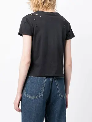 Cynthia Rowley Punch-hole Detailing T-shirt