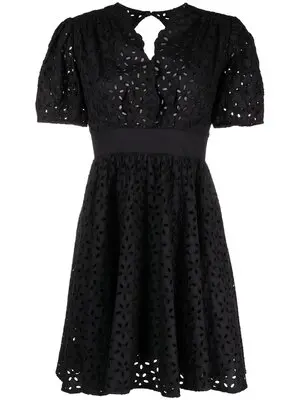 Pinko Broderie-anglaise Cotton Short Dress