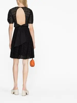Pinko Broderie-anglaise Cotton Short Dress