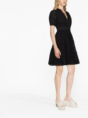 Pinko Broderie-anglaise Cotton Short Dress