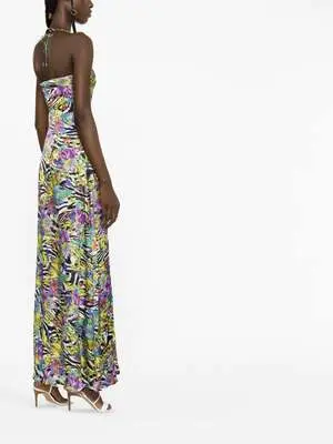 Just Cavalli Printed Halterneck Maxi Dress