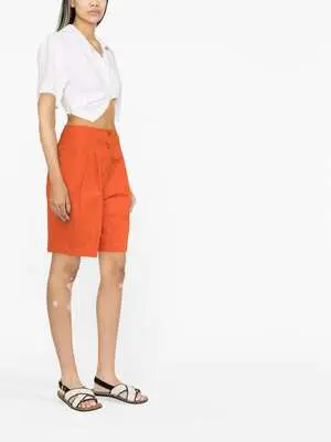 Aspesi High-waisted Cotton Shorts