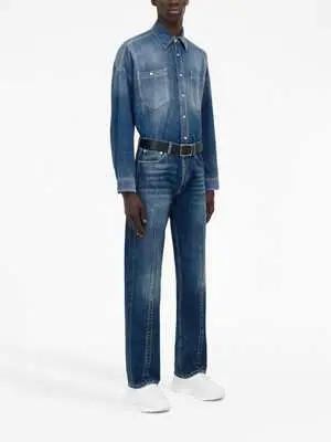 Alexander McQueen Dart-detail Straight-leg Jeans