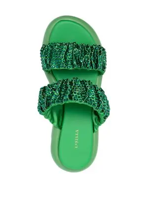 LE SILLA Aiko 85mm Embellished Slides - Green
