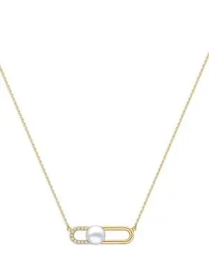TASAKI 18kt Yellow Fine Link Pearl Necklace - Gold
