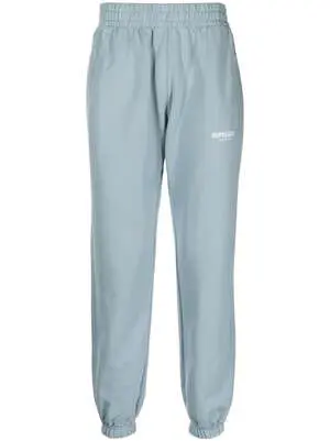 REPRESENT Logo-print Cotton Track Pants - Blue