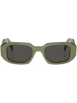 Prada Rectangle-frame Sunglasses - Green