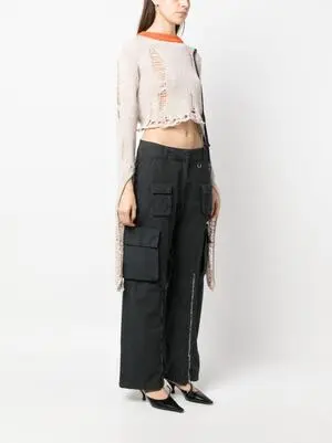 Ottolinger Distressed-finish Cropped Jumper