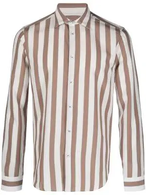 MANUEL RITZ Striped Long-sleeve Shirt