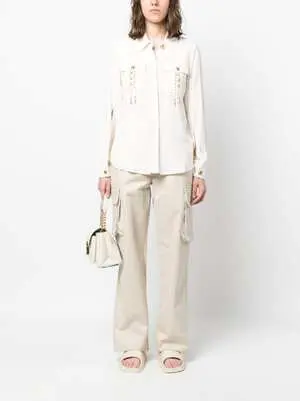 Elisabetta Franchi Criss-cross Detail Shirt