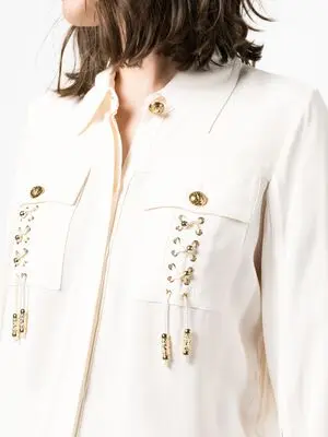 Elisabetta Franchi Criss-cross Detail Shirt
