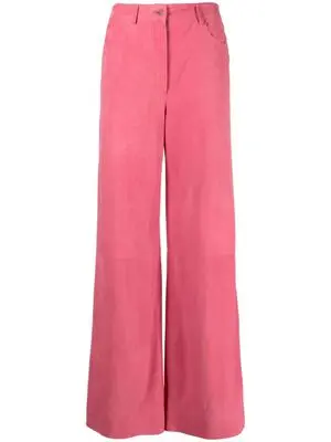 Alberta Ferretti Palazzo Trousers - Pink
