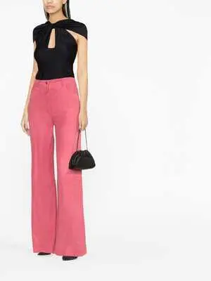 Alberta Ferretti Palazzo Trousers - Pink