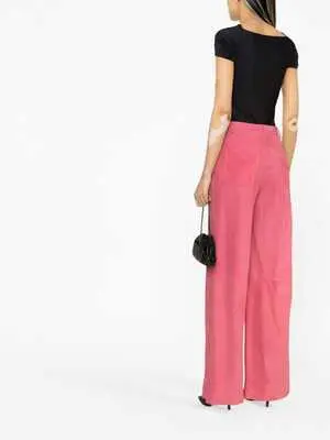 Alberta Ferretti Palazzo Trousers - Pink
