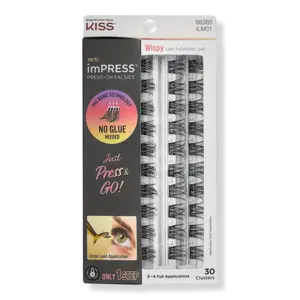 Kiss Impress Falsies Pre-glued Lash Clusters Multipack, Wispy - One-color