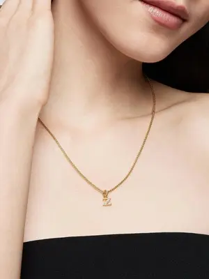 David Yurman Pavé Initial Pendant In 18k Yellow Gold - Initial Z