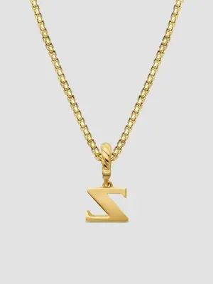 David Yurman Pavé Initial Pendant In 18k Yellow Gold - Initial Z