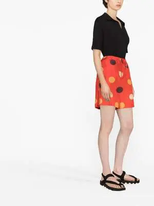 Aspesi Polka-dot Thigh-length Shorts - Red