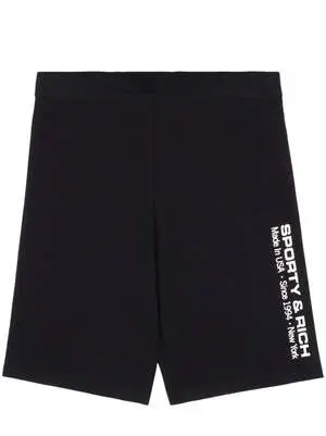 SPORTY & RICH Logo Cycling Shorts