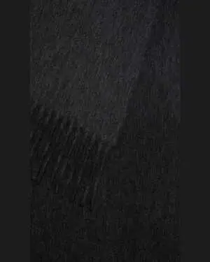 BEGG X CO Arran Solid Cashmere Scarf - Dark Gray