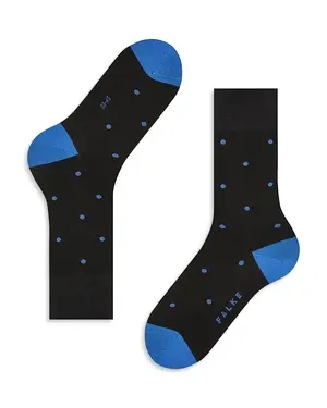 FALKE Falke Mercerized Cotton Blend Dot Dress Socks