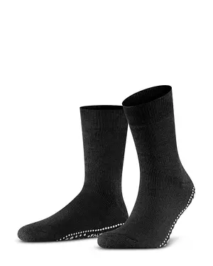 Falke Homepads Cotton Blend Slipper Socks - Black