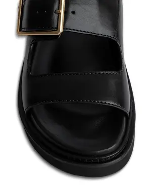 Zadig&Voltaire Alpha Cecilia Black Slide Sandals