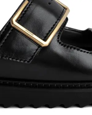 Zadig&Voltaire Alpha Cecilia Black Slide Sandals