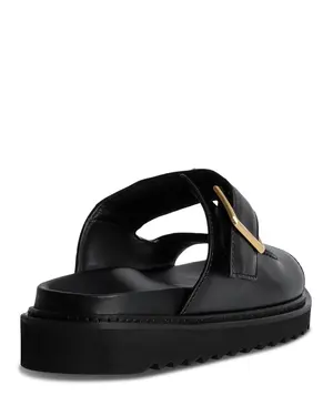Zadig&Voltaire Alpha Cecilia Black Slide Sandals