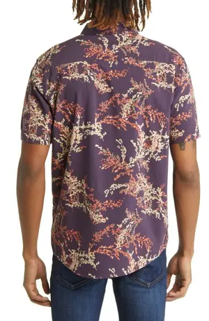Rvca Anytime Short Sleeve Button-up Shirt