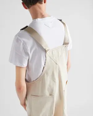 PRADA オーバーオール　46 Prada Bull Denim Overalls - Beige | Editorialist