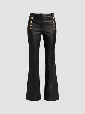 Derek Lam 10 Crosby Robertson Flare Trouser - Black