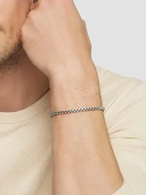 David Yurman Box Chain Bracelet - Silver