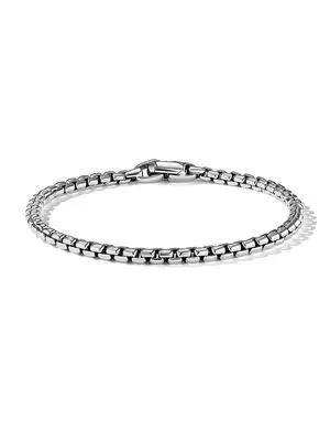 David Yurman Box Chain Bracelet Sterling Silver