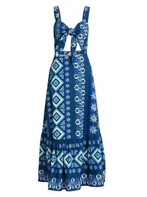 La DoubleJ Women's Cut-Out Twist-Front Maxi Dress - Costiera  Costiera