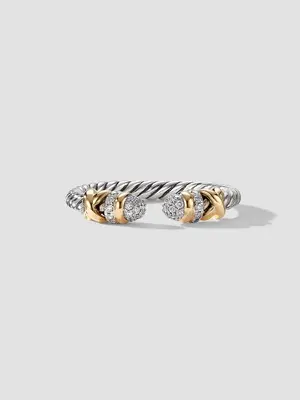 David Yurman Petite Helena Open Ring In Sterling Silver