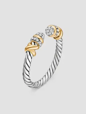 David Yurman Petite Helena Open Ring In Sterling Silver