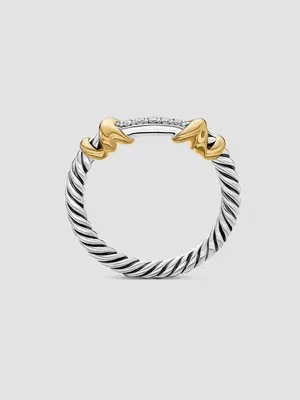David Yurman Petite Helena Wrap Band Ring In Sterling Silver