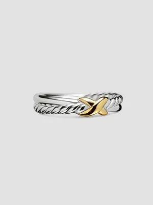 David Yurman Petite X Ring - Silver