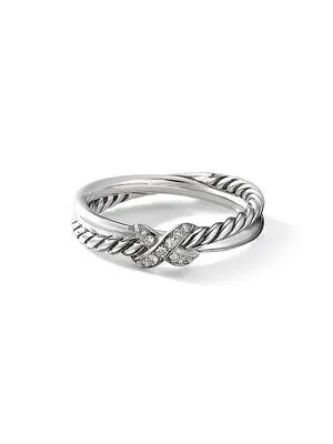 David Yurman Petite X Ring In Sterling Silver Sterling Silver