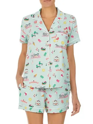 Kate Spade New York Women's 2-Piece Ice Cream Short Pajama Set - Boardwalk  Boardwalk