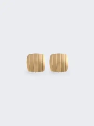 IVI Slot Clip-on Earrings - Gold