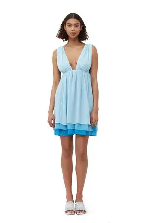 GANNI Chiffon Mini Dress