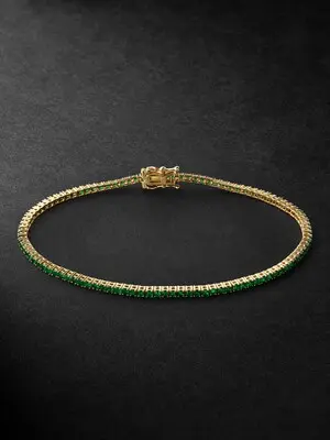 SYDNEY EVAN And Emerald Bracelet - Gold