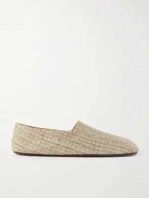 Loro Piana Andria Canvas Loafers - Neutrals