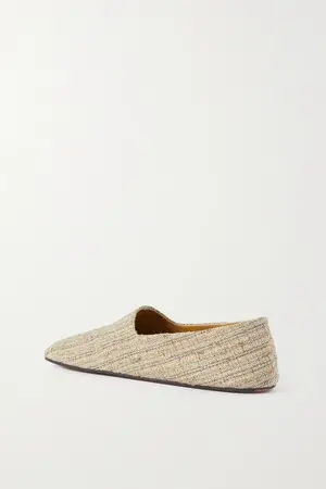 Loro Piana Andria Canvas Loafers