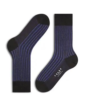 Falke Shadow Mercerized Dress Socks - Black