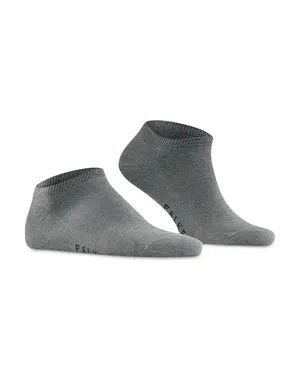 Falke Family Cotton Blend Sneaker Socks - Light Gray Melange